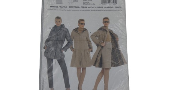 Μπουφάν τύπου parka Burda πατρον 7750