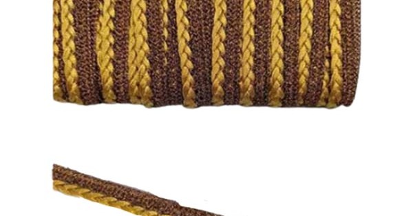 Λεπτη τρέσα πλεξούδα 1cm σε 2 χρώματα
