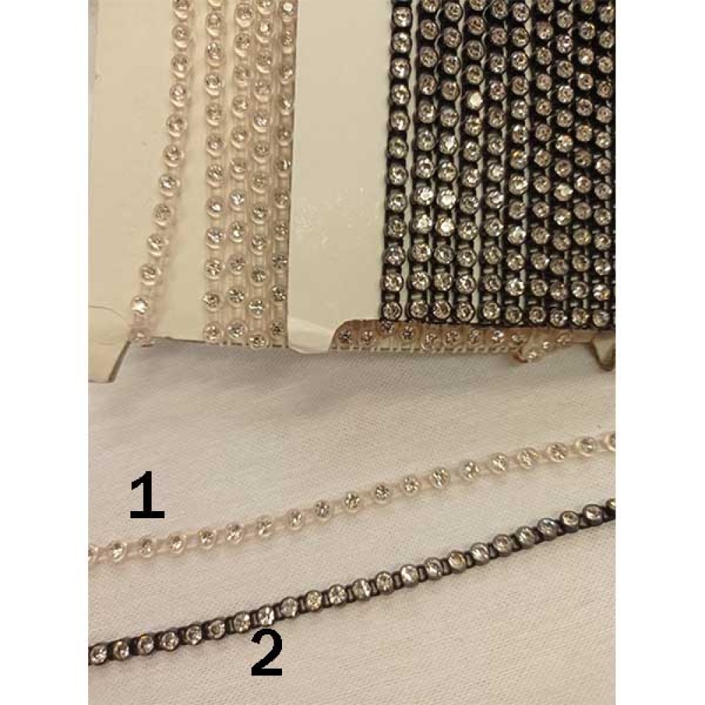 τρεσα με στρας swarovski διάφανο ελαστικό